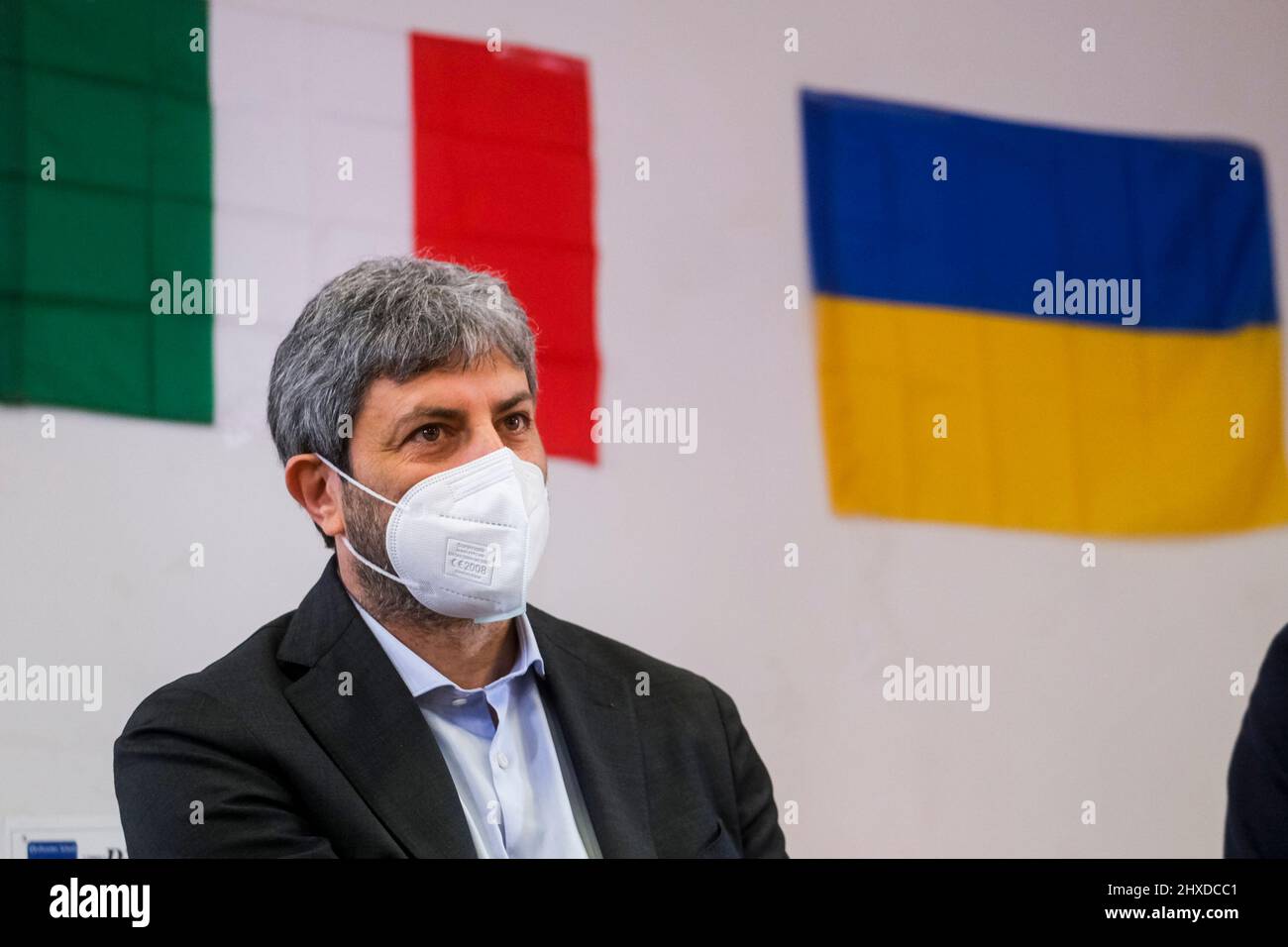 The President of the Chamber of Deputies Roberto Fico meets the ...