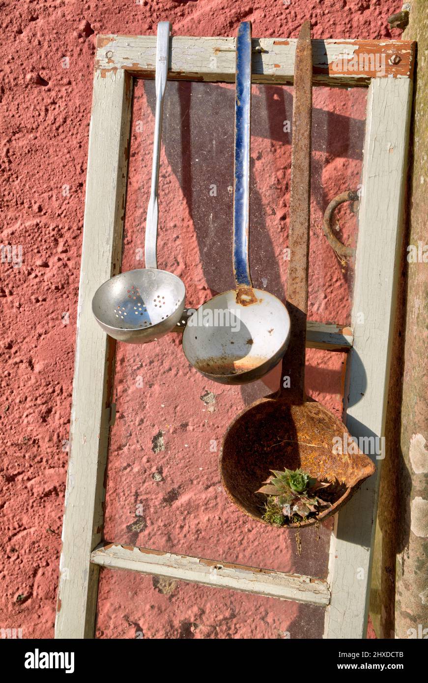 Image reportage with text, Obere Gasse No 7, homestory, house facade ...