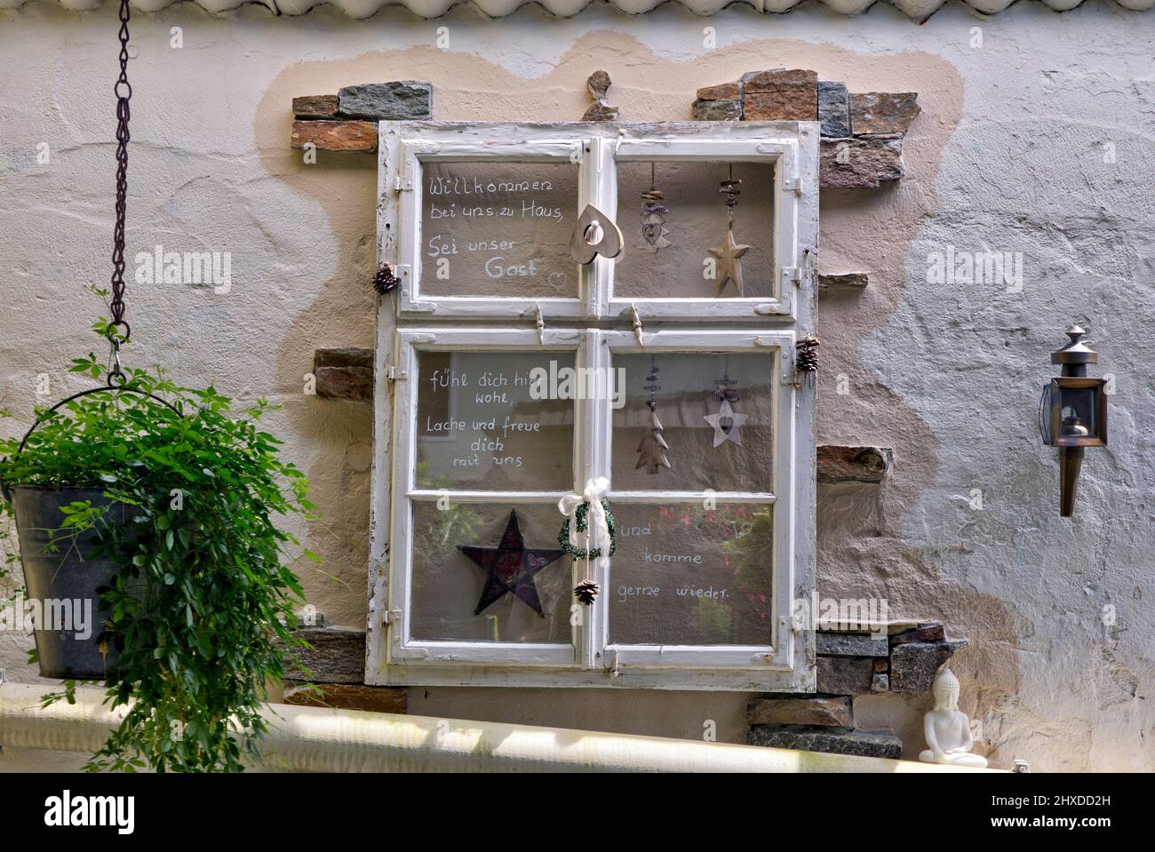 Garden, decoration, idyll, summer, reportage, Baunach, Bamberg, Upper ...