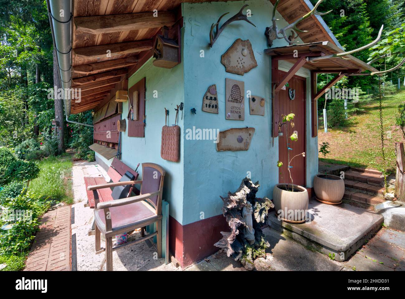 Bee house of the garden reportage, garden, garden complex, idyll ...