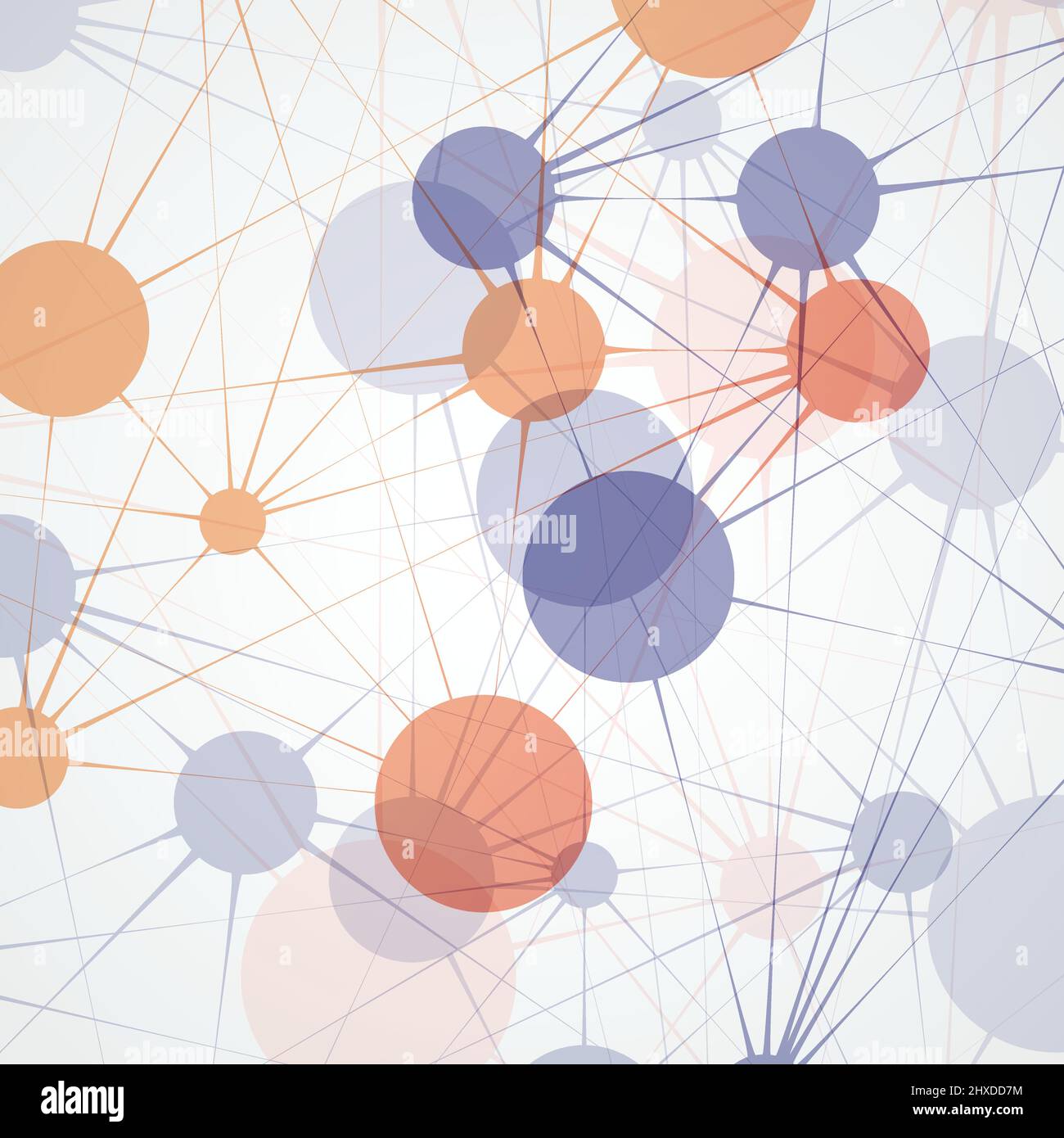 Abstract connection lines and dots for poster, cover and presentation ...