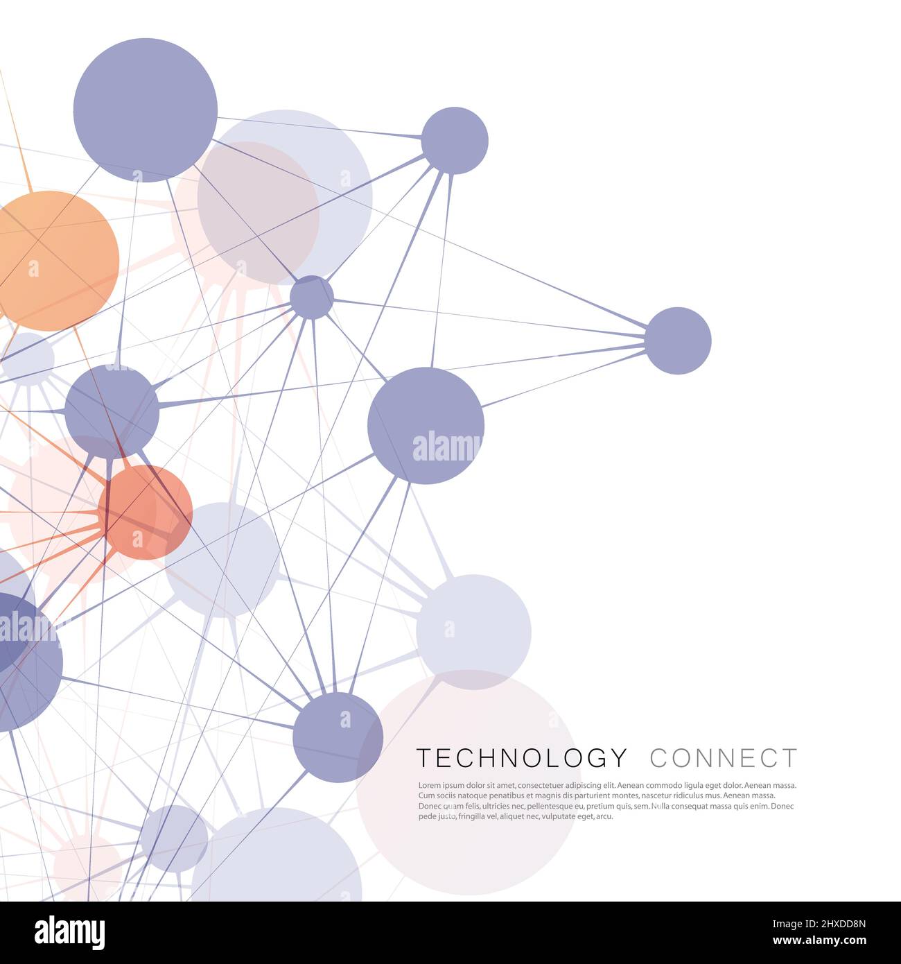 Abstract connection lines and dots for poster, cover and presentation ...