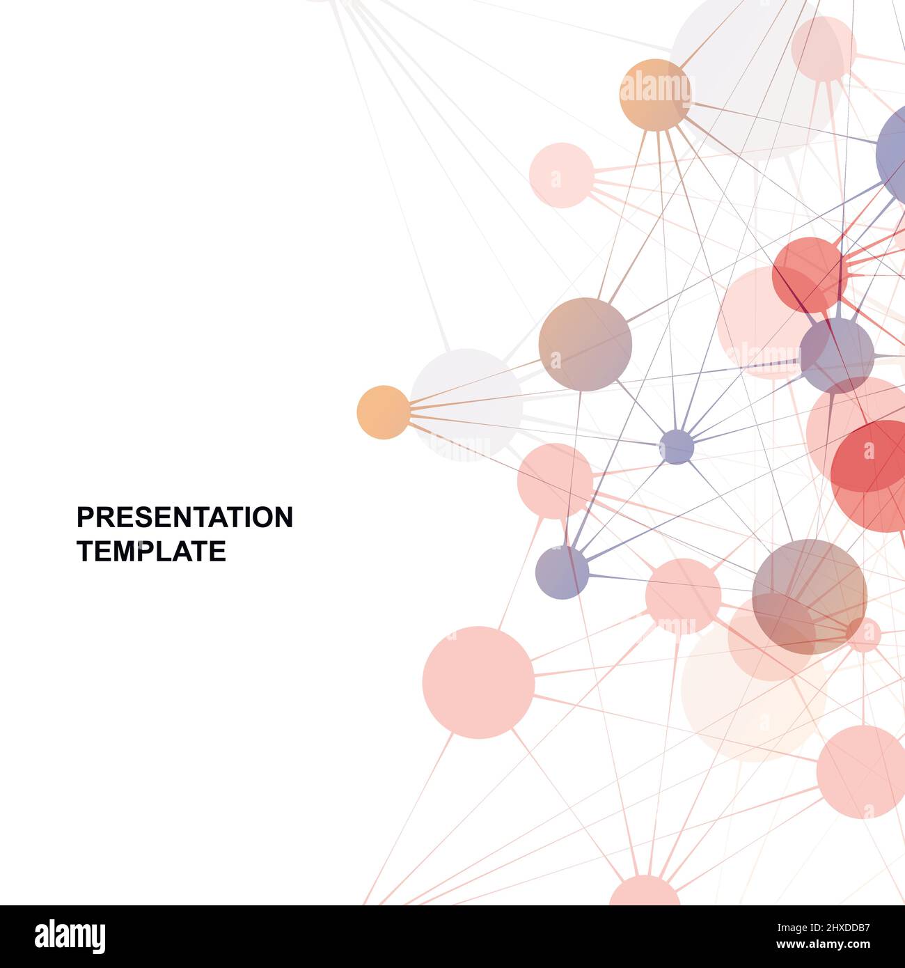 Abstract connection lines and dots for poster, cover and presentation ...