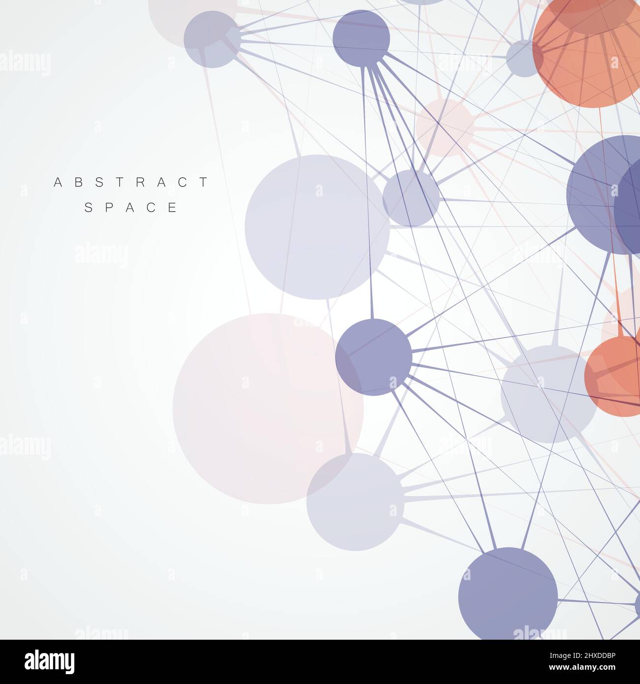 Abstract connection lines and dots for poster, cover and presentation ...