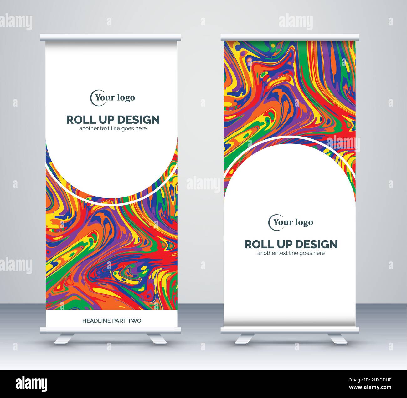 Roll up banner stand template design, Standee, X Banner Template ...