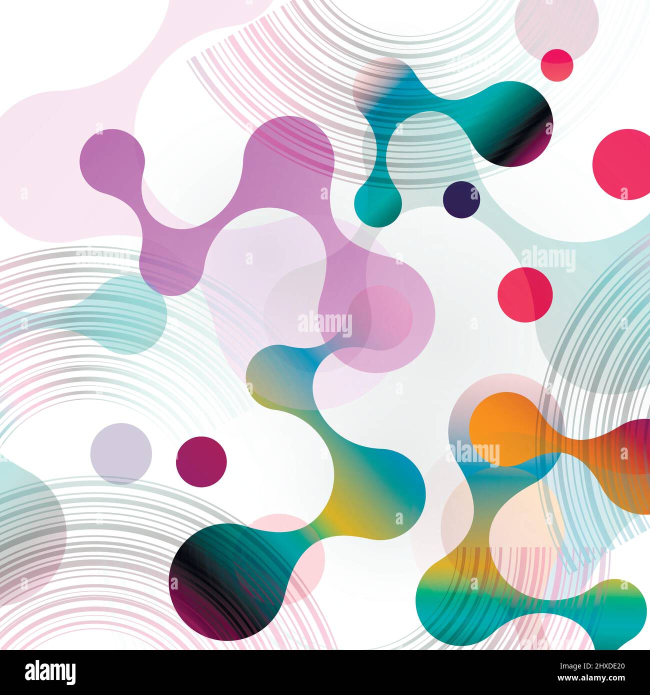 Liquid color design with fluid gradient shapes Vector background Stock ...