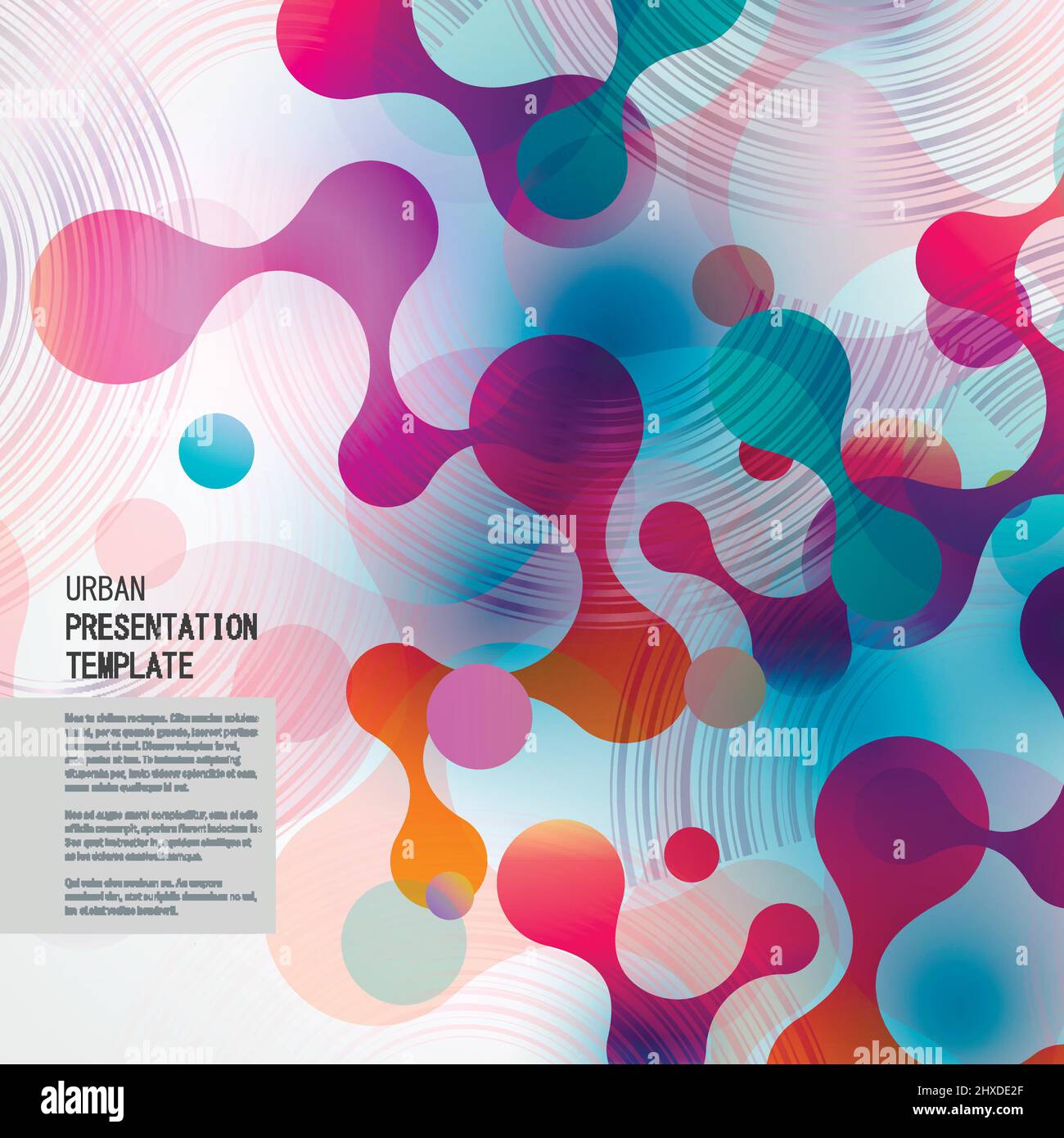 Fluid gradient connect shapes design composition. Vector illustration ...