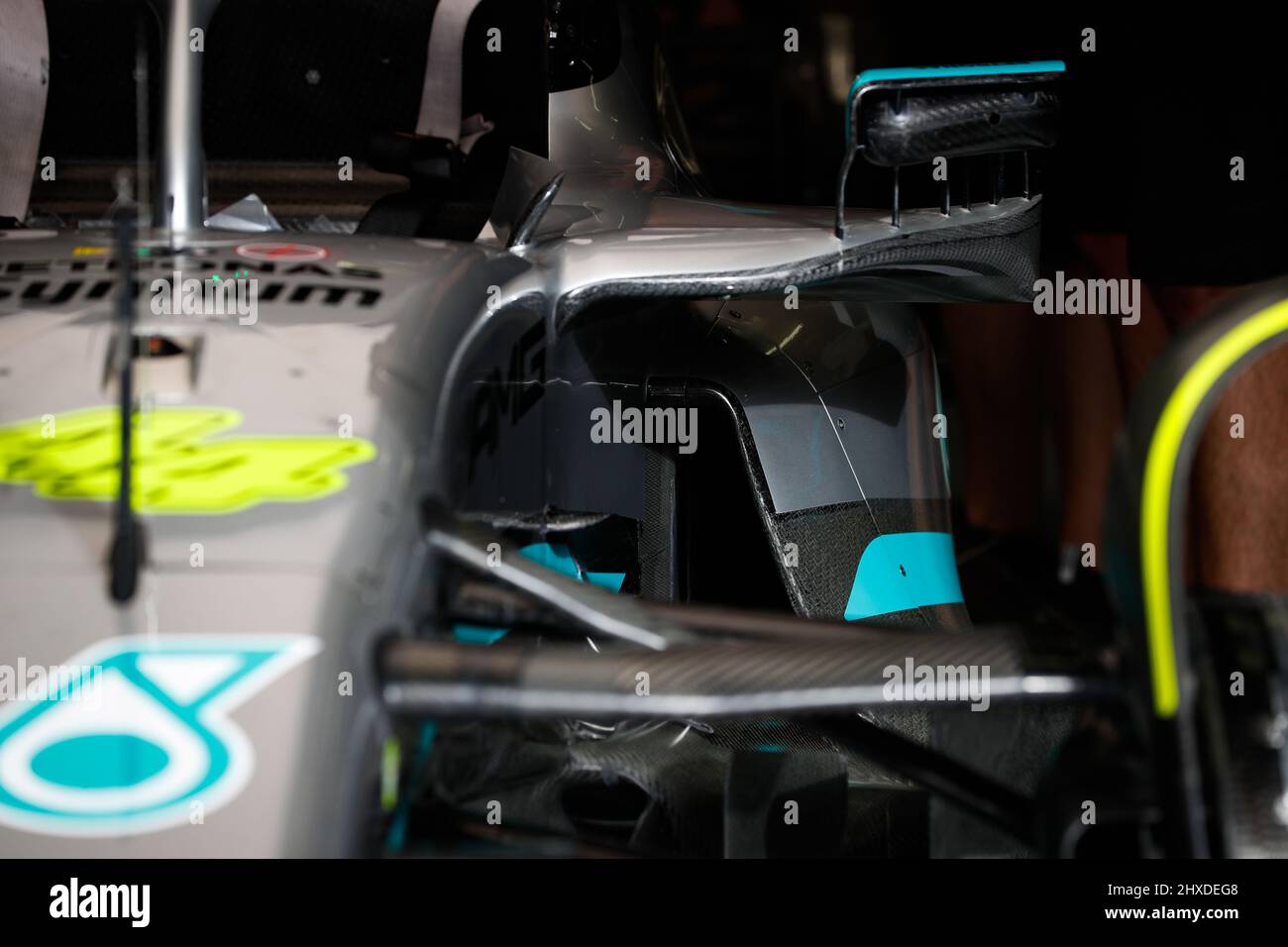 Mercedes AMG F1 Team W13, mechanical detail sidepods during the Formula ...