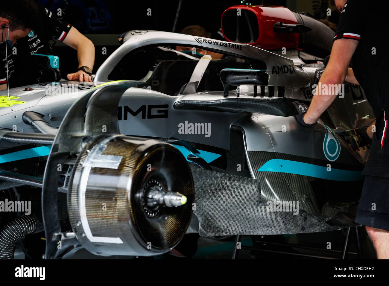 Mercedes AMG F1 Team W13, mechanical detail sidepods during the Formula ...