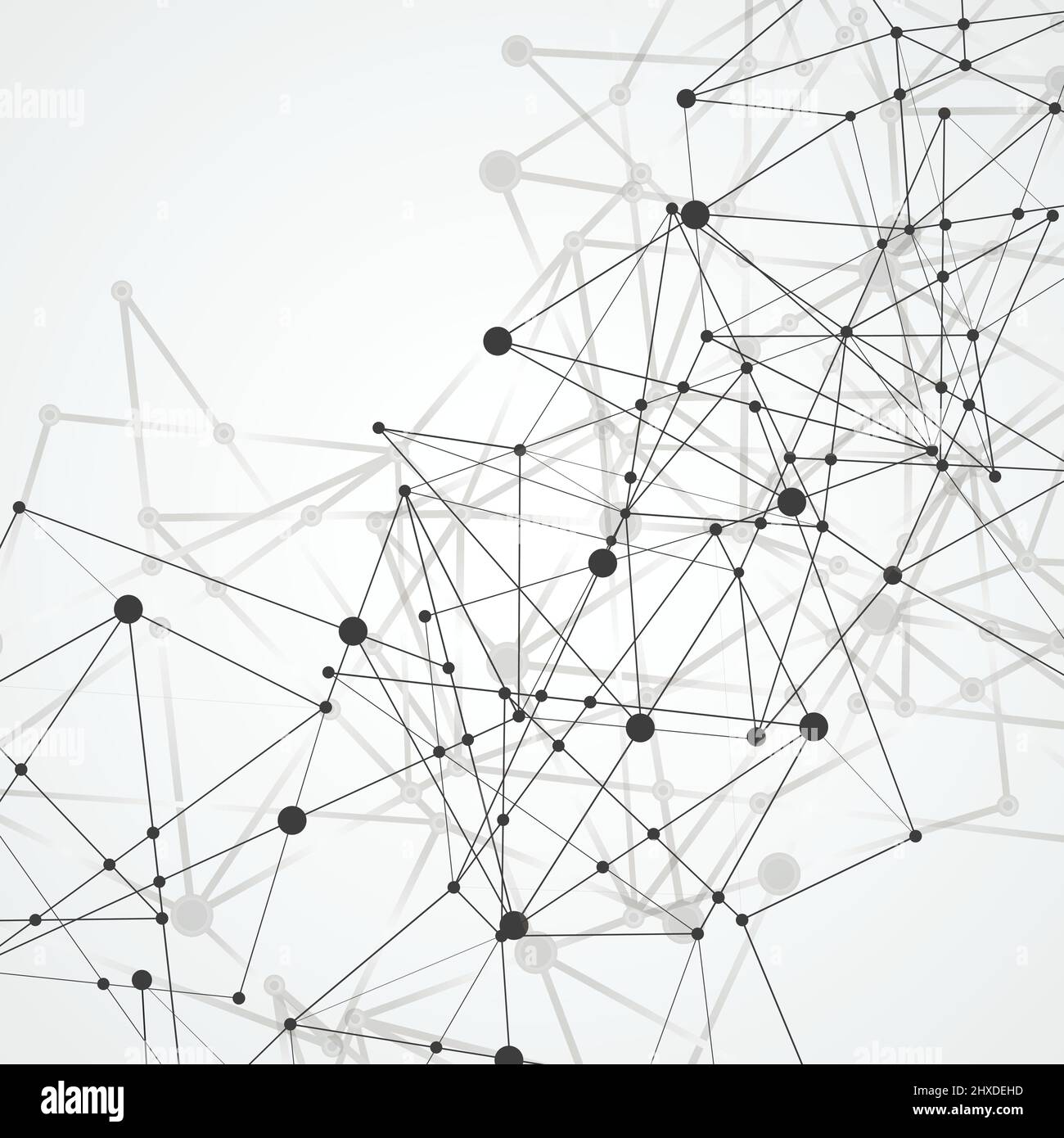 Molecule Connection Structure Vector Illustration Background Stock
