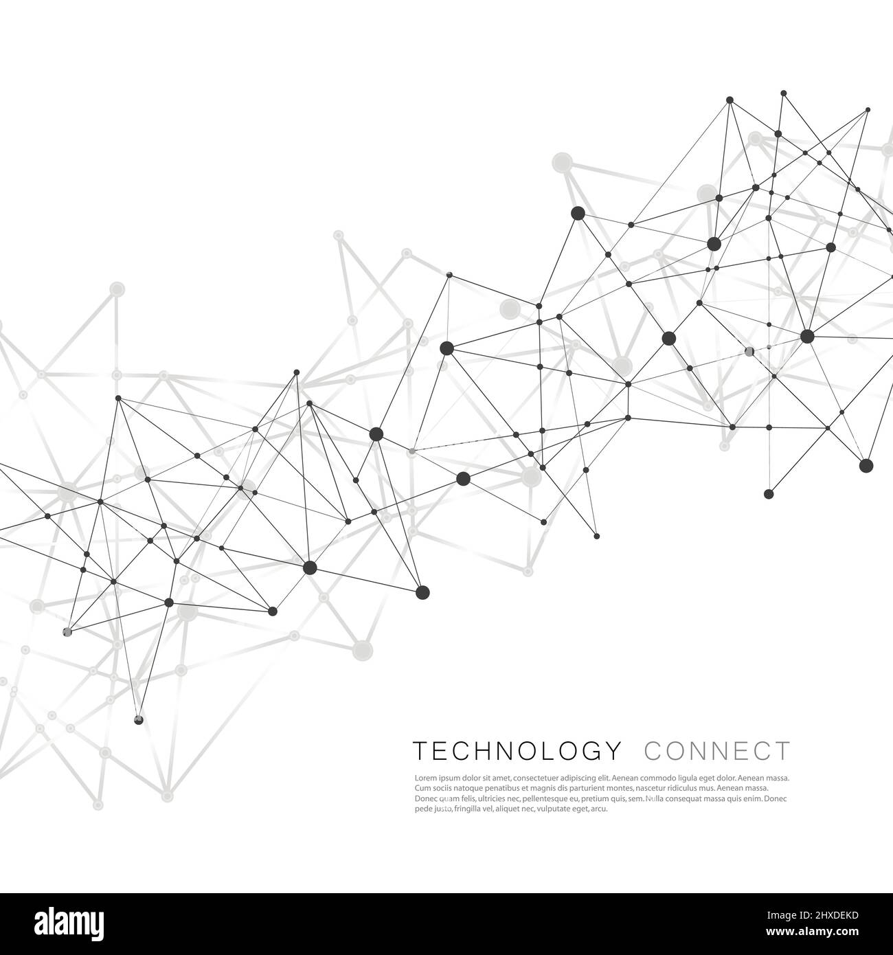 Vector abstract connect line on science background Stock Vector Image ...