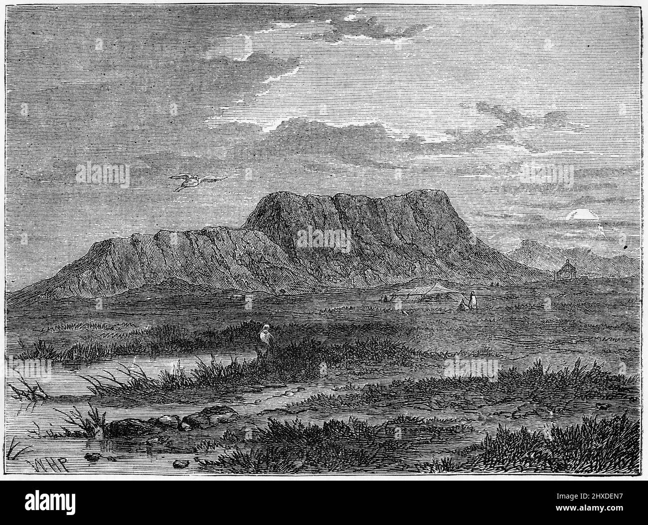 Engraving of the site of Ancient Susa or Shushan, capital of Elam and ...