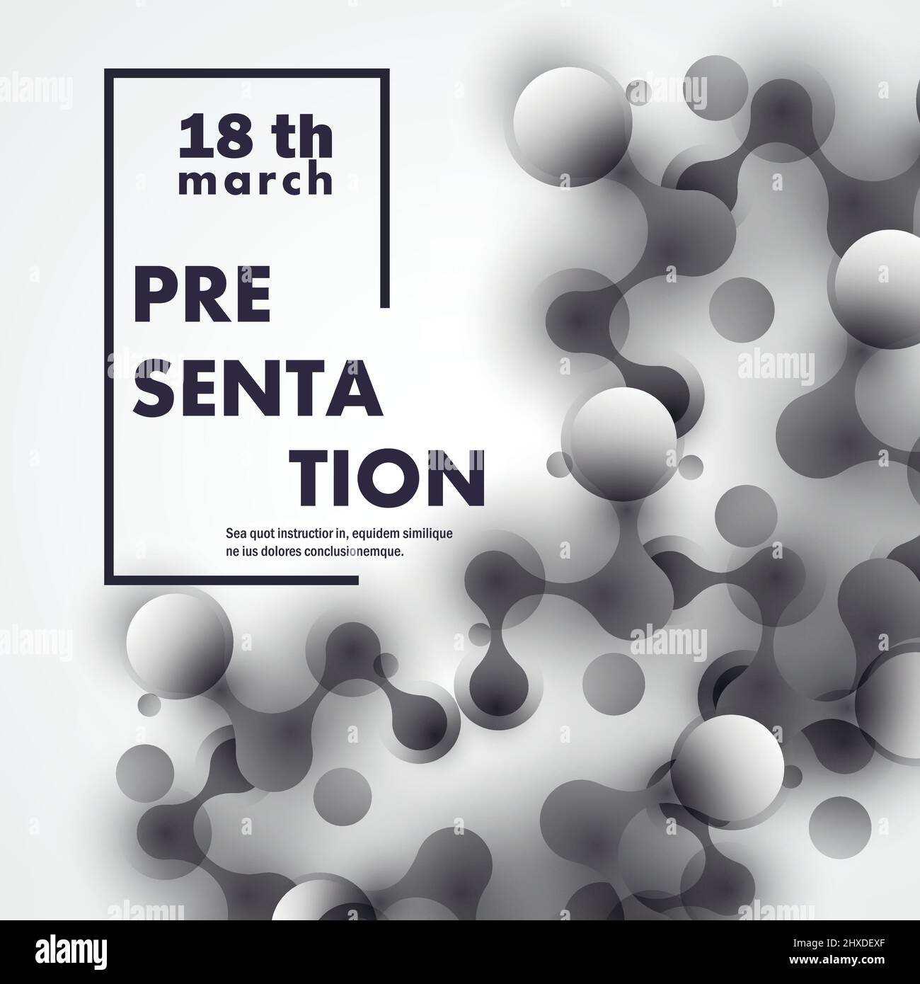 Abstract Connection Structure And Vector Science Background Stock