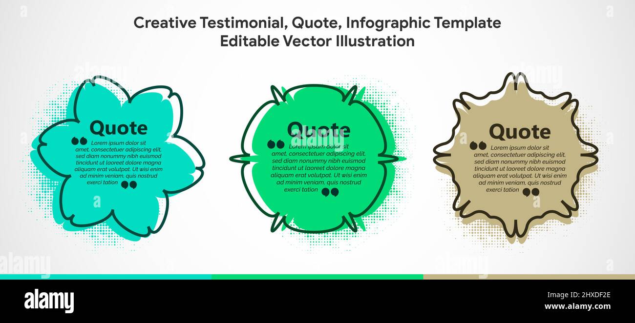 Creative editable vector quote, Quotation bubble, Banner illustration ...