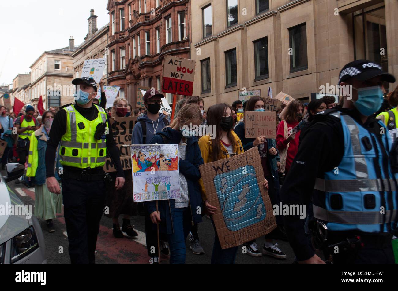 Glasgow 2021 cop26 climate march Stock Photo - Alamy