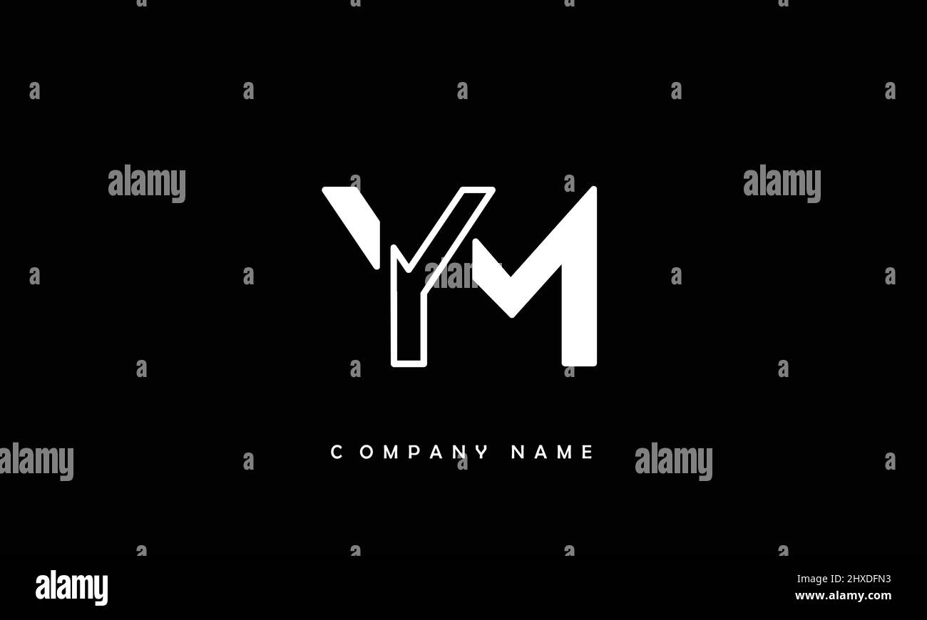 YM or my alphabets letters initial monogram Stock Vector Image & Art ...