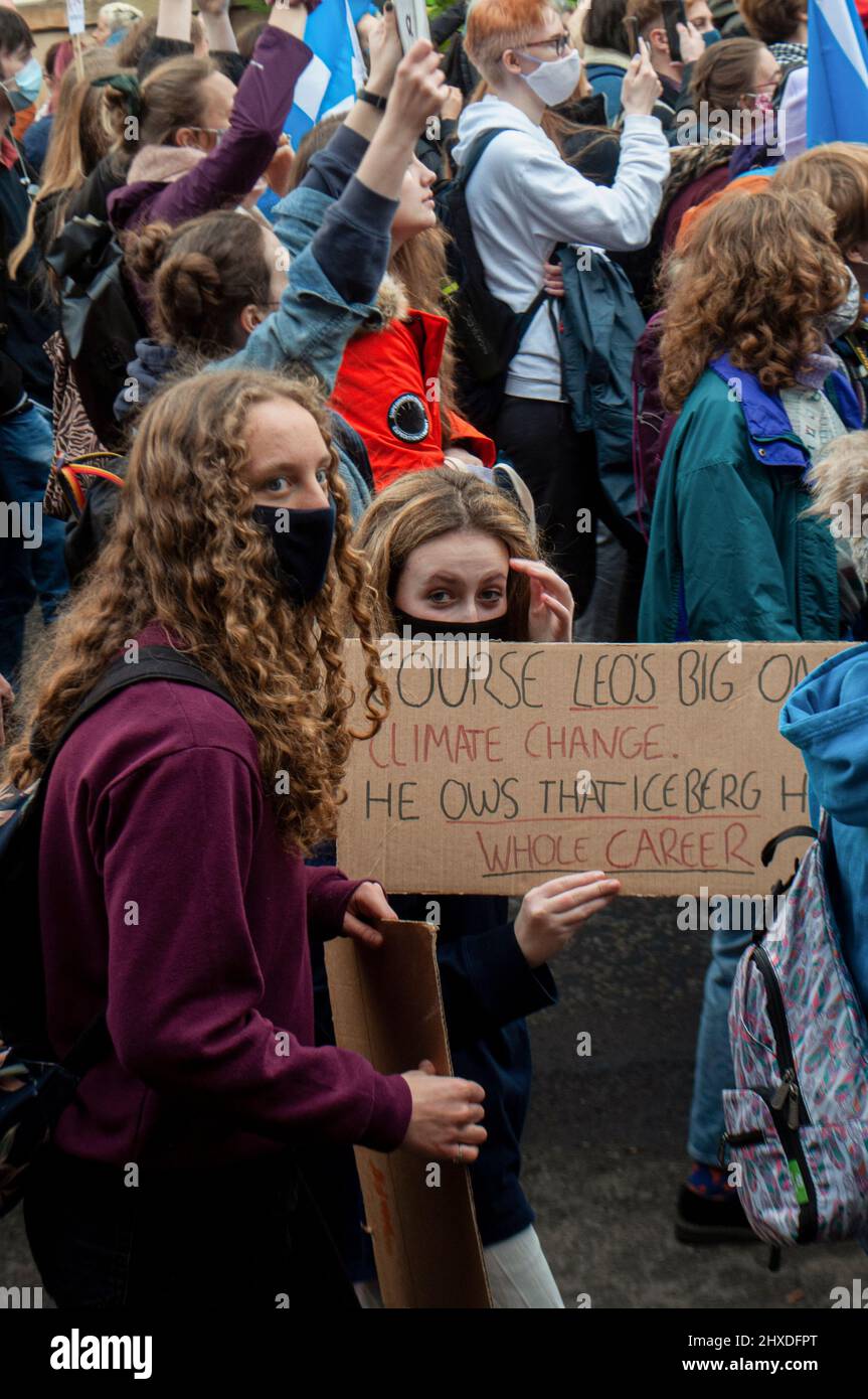Glasgow 2021 cop26 climate march Stock Photo - Alamy