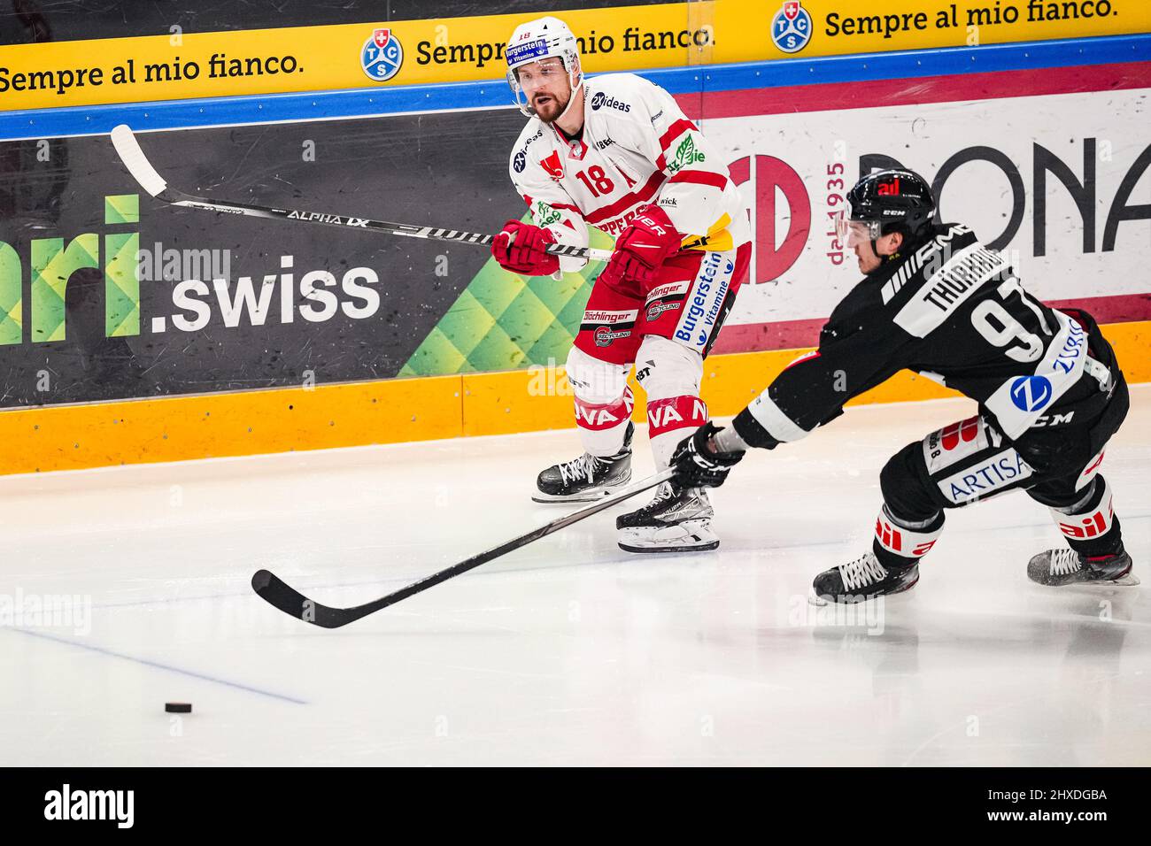11.03.2022, Porza, Corner Arena, NL: HC Lugano - SC Rapperswil-Jona ...