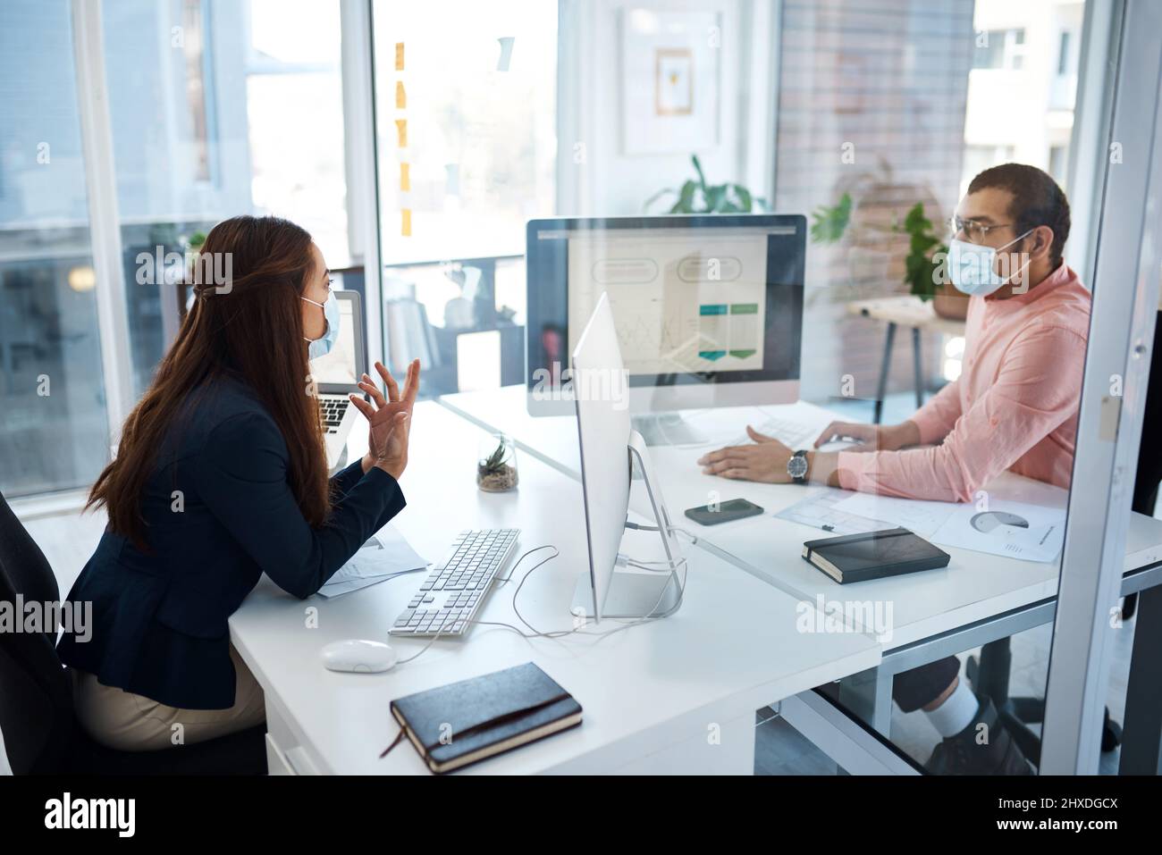 Partitions allow employees to work more safely in the time of COVID-19 ...