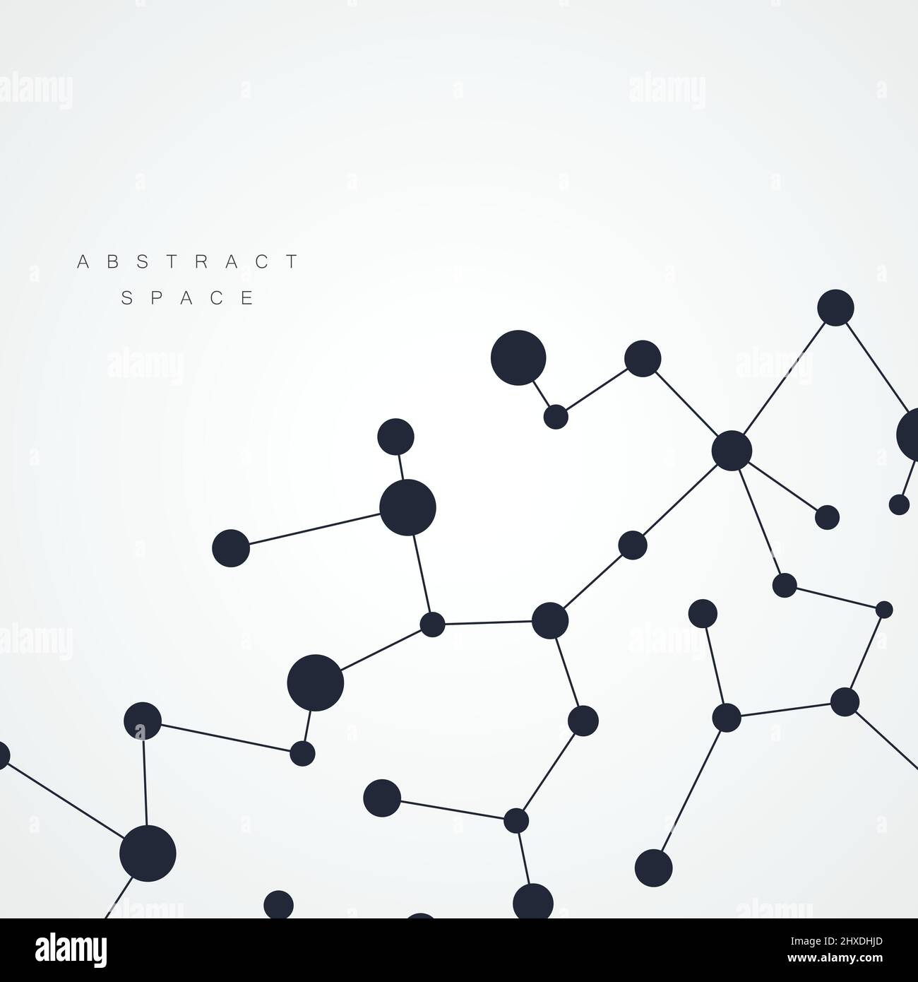 Vector Abstract Molecular Connection And Technology Design For Medicine