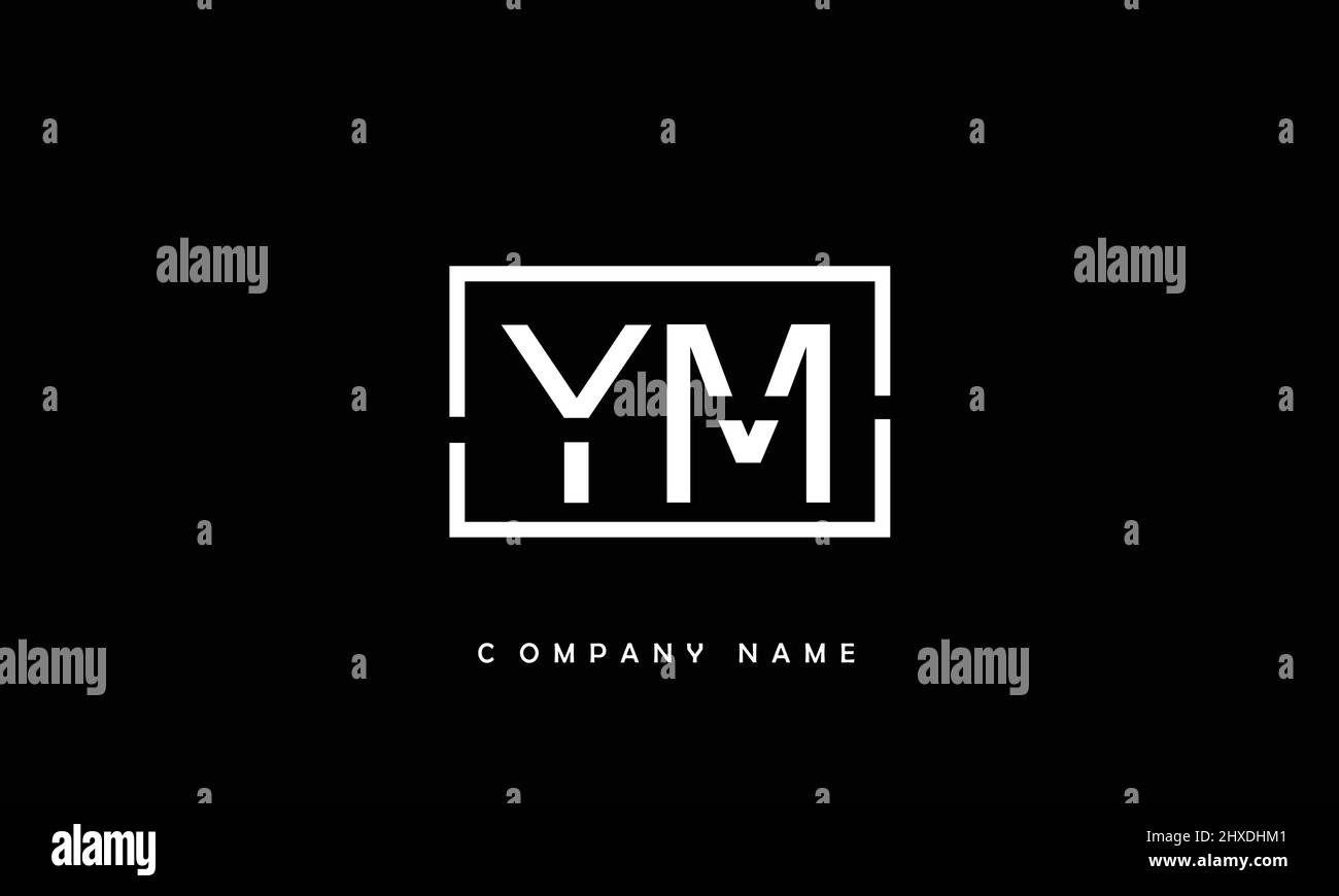 YM or my alphabets letters initial monogram Stock Vector Image & Art - Alamy
