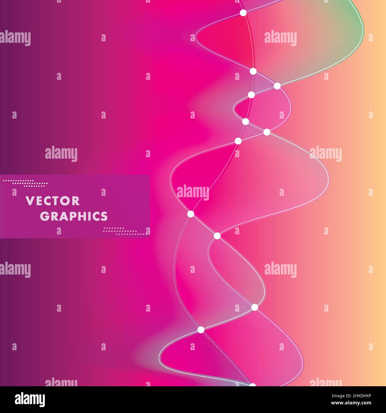 Modern design with dynamic color elements on dark background Stock ...