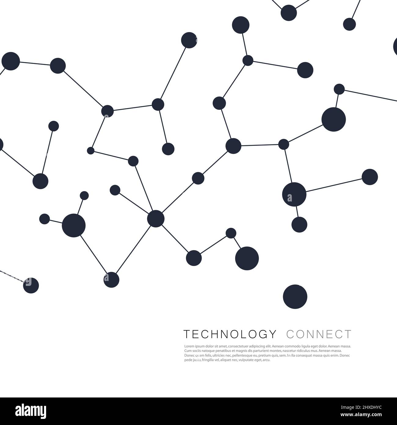 Vector Abstract Molecular Connection And Technology Design For Medicine