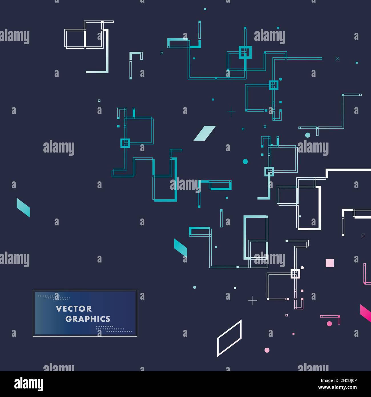 Abstract architectural plan with simple elements. Vector modern ...