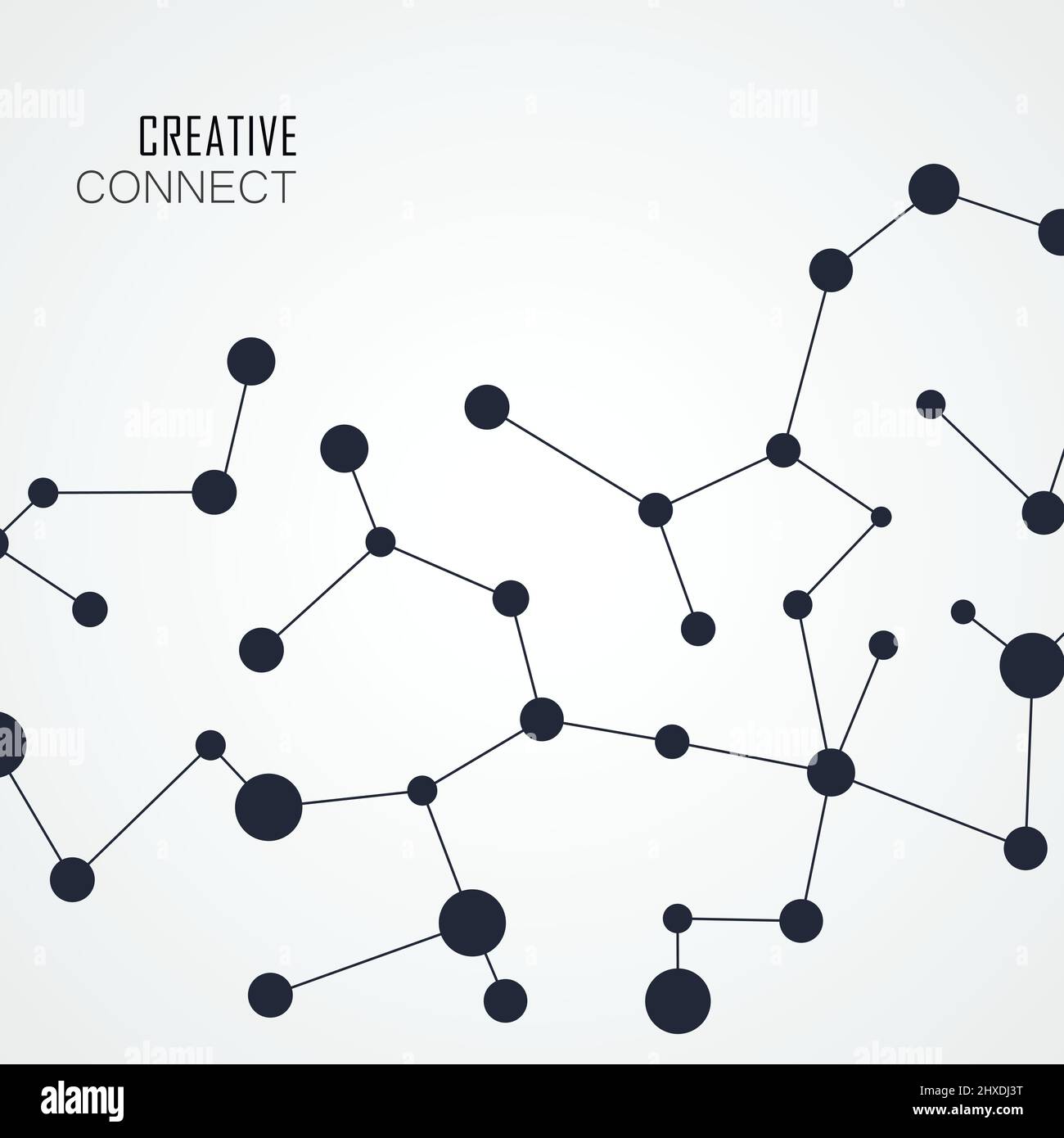 Vector Abstract Molecular Connection And Technology Design For Medicine