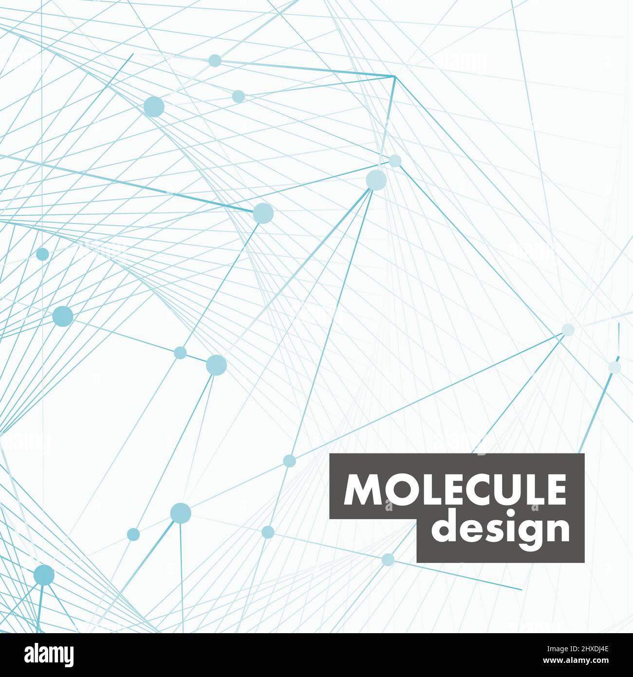 Vector Abstract Molecular Connection And Technology Design For Medicine