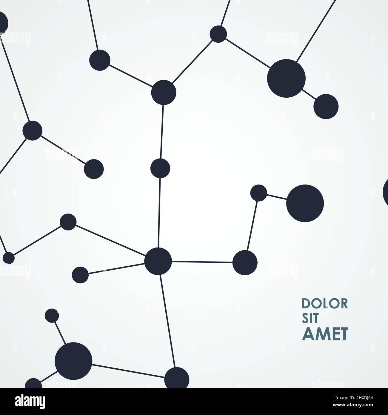 Vector Abstract Molecular Connection And Technology Design For Medicine