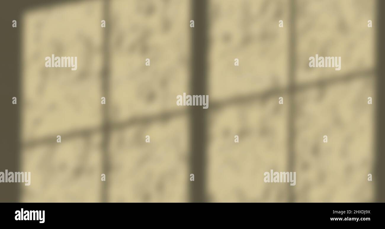 Image of window shadow with rain drops over yellow background Stock ...