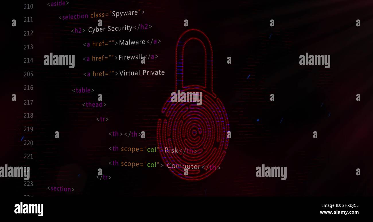 Image biometric fingerprint binary hi-res stock photography and images ...