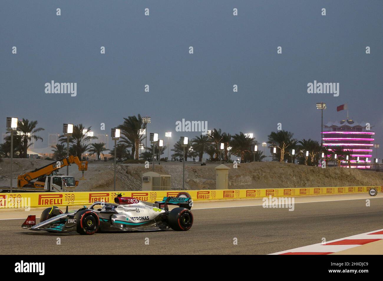 Bahrain International Circuit, Sakhir, Bahrain on 11 March 2022 Lewis ...