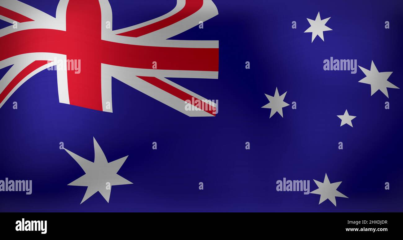 Image of waving flag of australia Stock Photo - Alamy