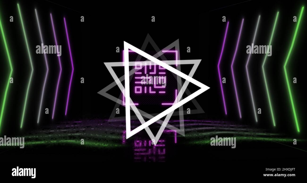 Neon geometric hi-res stock photography and images - Alamy