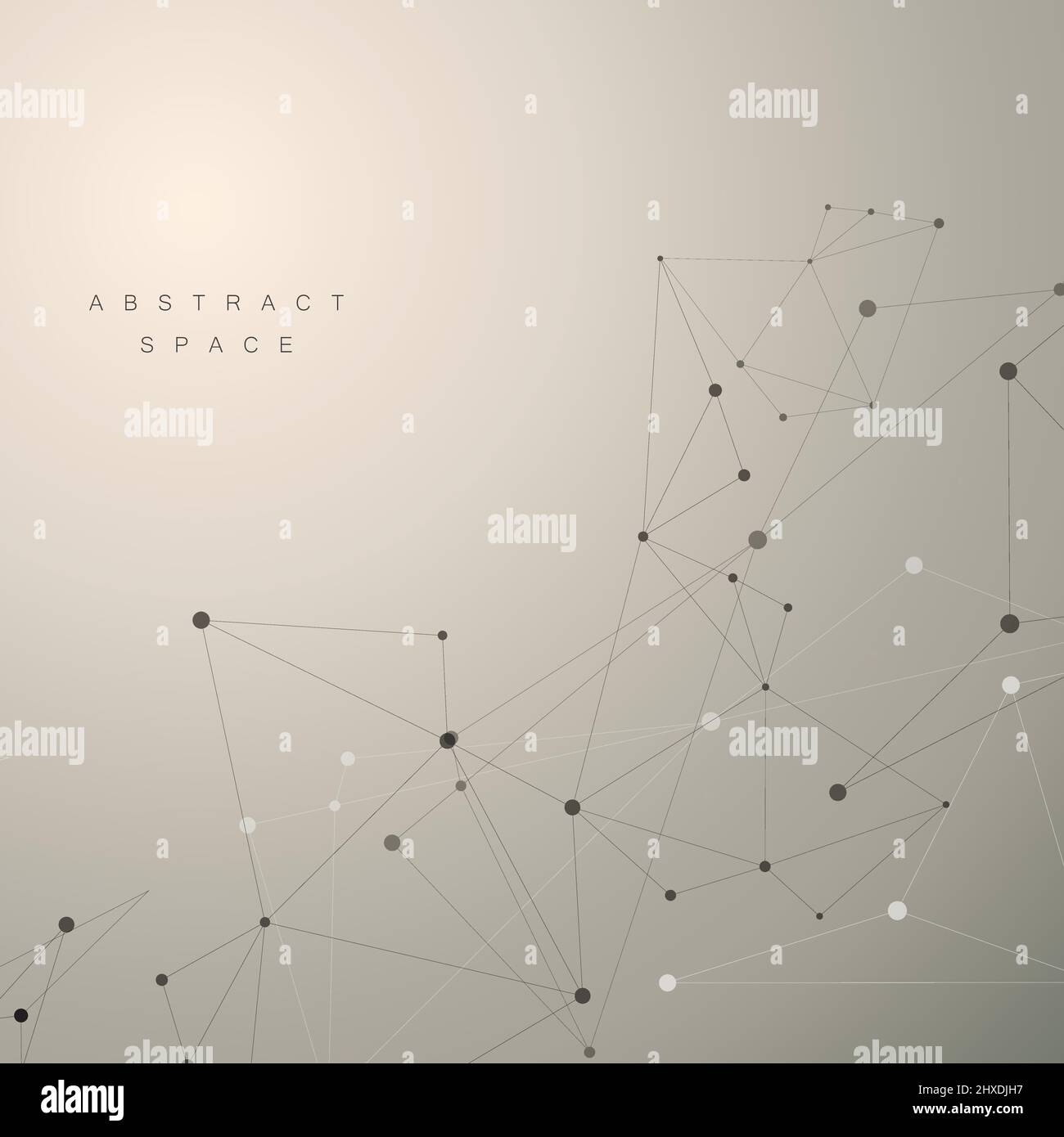 Vector Molecular Connect And Technology Abstract Connection Modern Dna