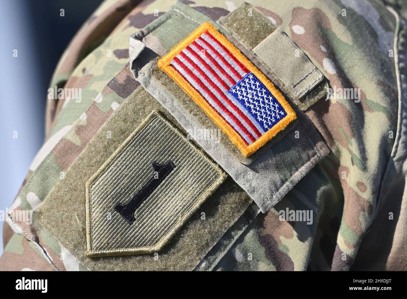Grafenwoehr, Germany. 11th Mar 2022. Close Up, Rank Insignia, US Army ...