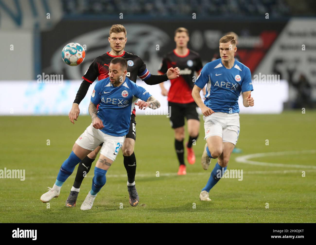 Rostock, Germany. 11th Mar, 2022. Soccer: 2. Bundesliga, Hansa Rostock ...