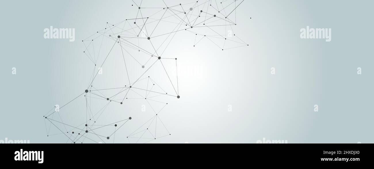 Abstract science and technology design. Banner with text and pattern ...