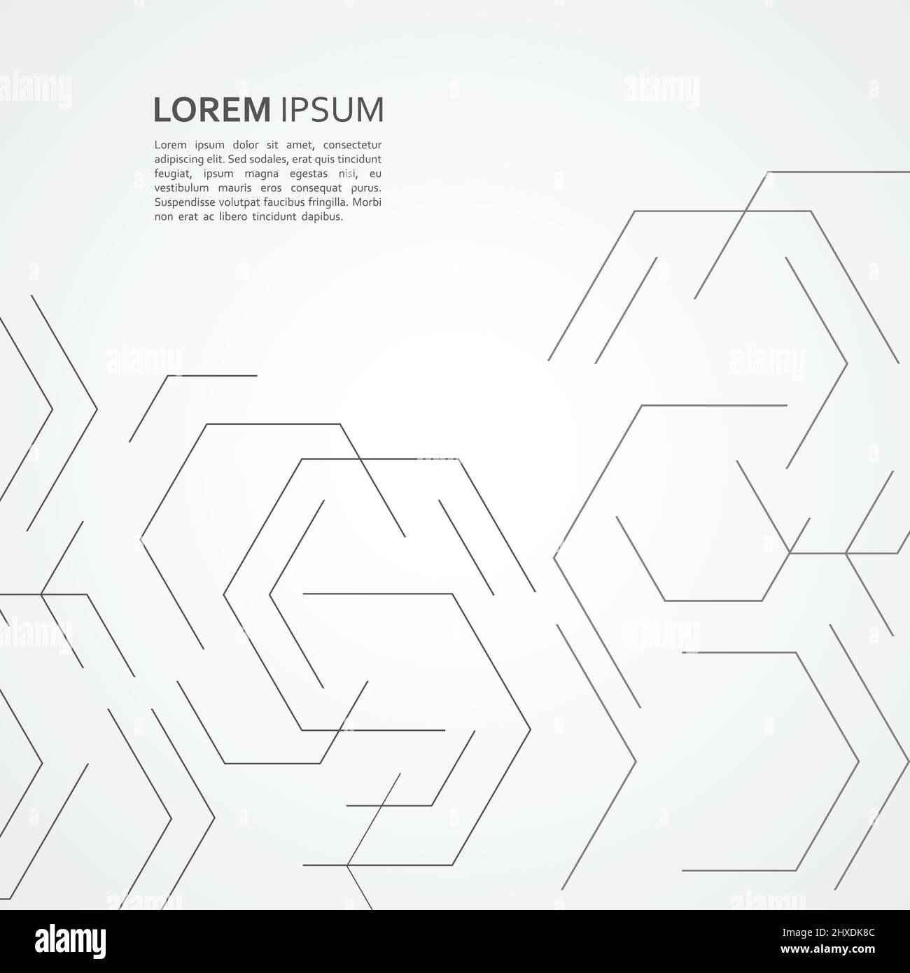 Shape of hexagon style design. Vector abstract technology illustration ...