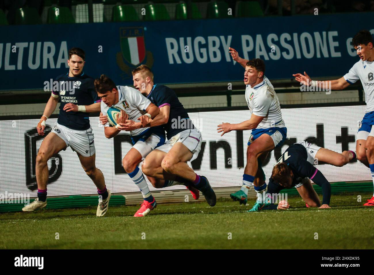 Monigo stadium, Treviso, Italy, March 11, 2022, Lorenzo Pani (Italy ...