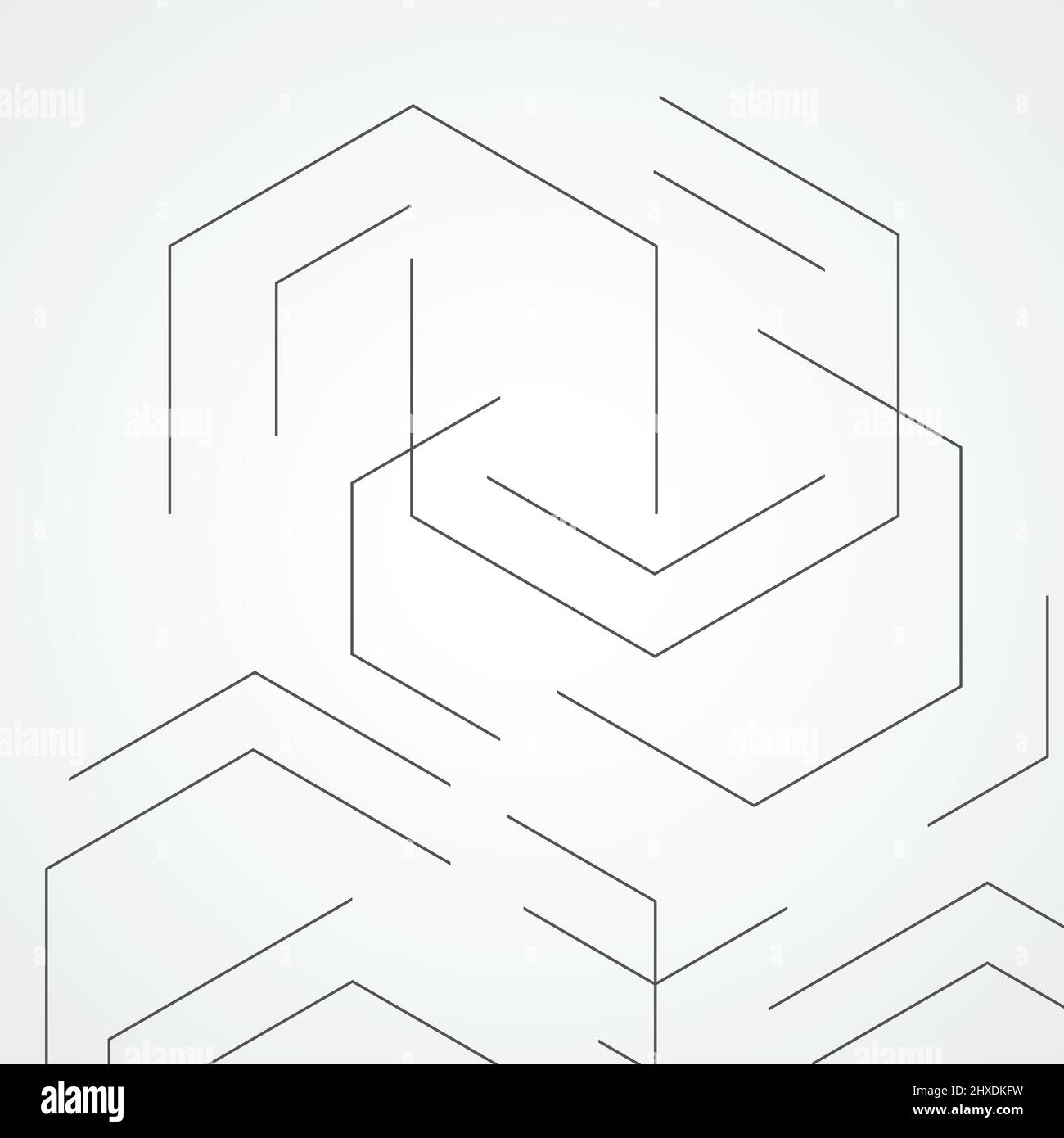 Shape of hexagon style design. Vector abstract technology illustration ...