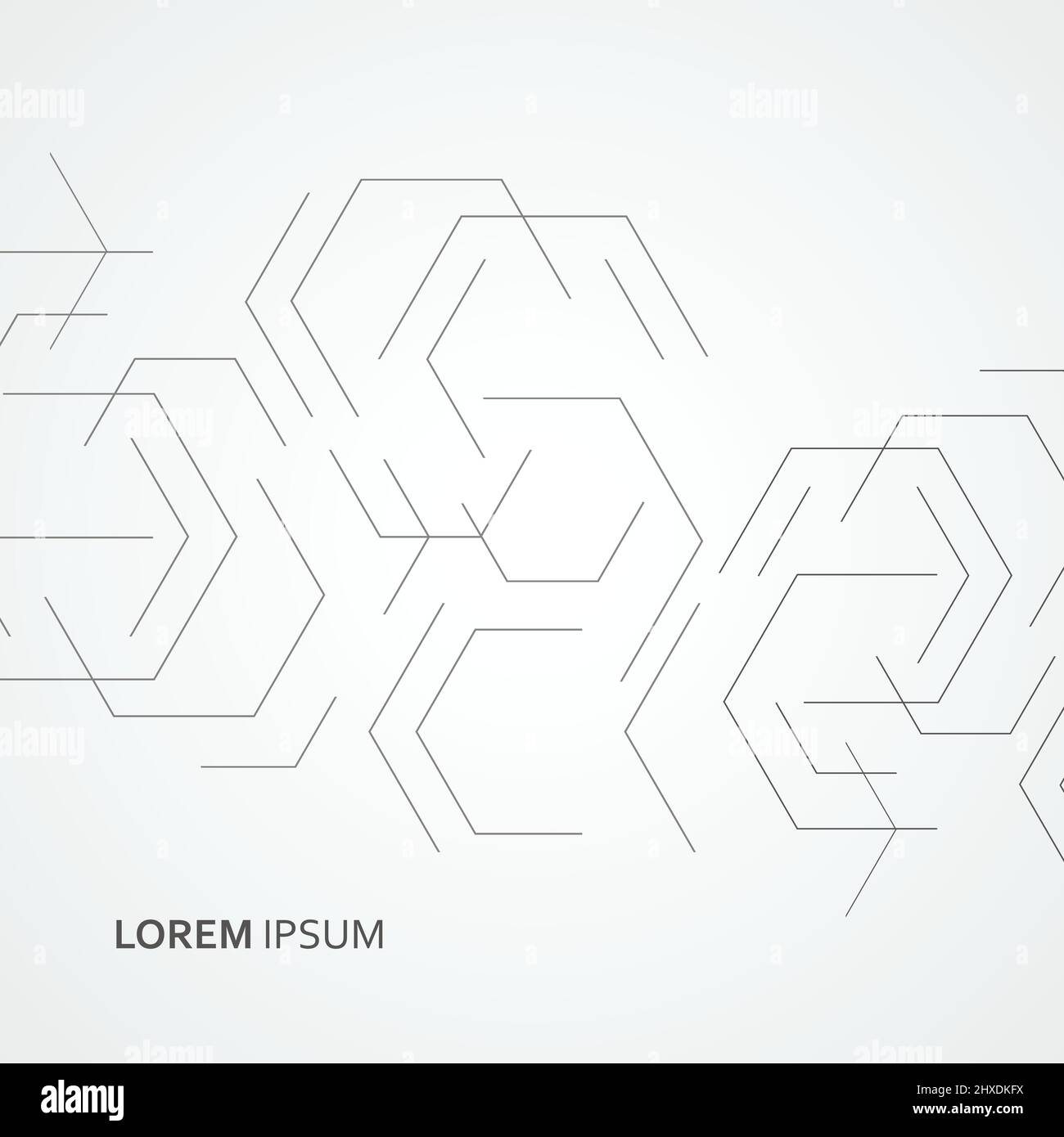 Shape of hexagon style design. Vector abstract technology illustration Stock Vector Image & Art ...