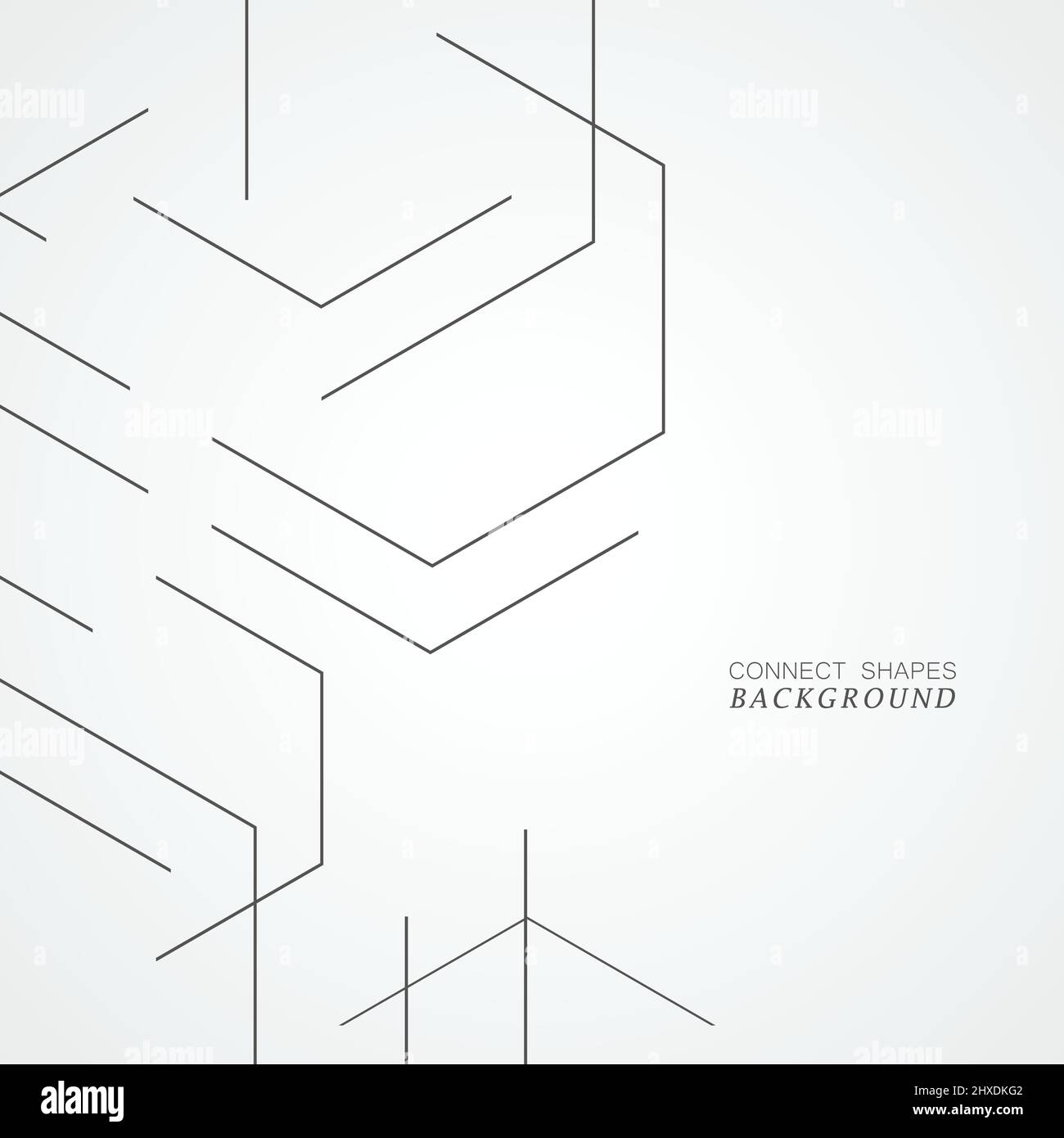 Shape of hexagon style design. Vector abstract technology illustration ...