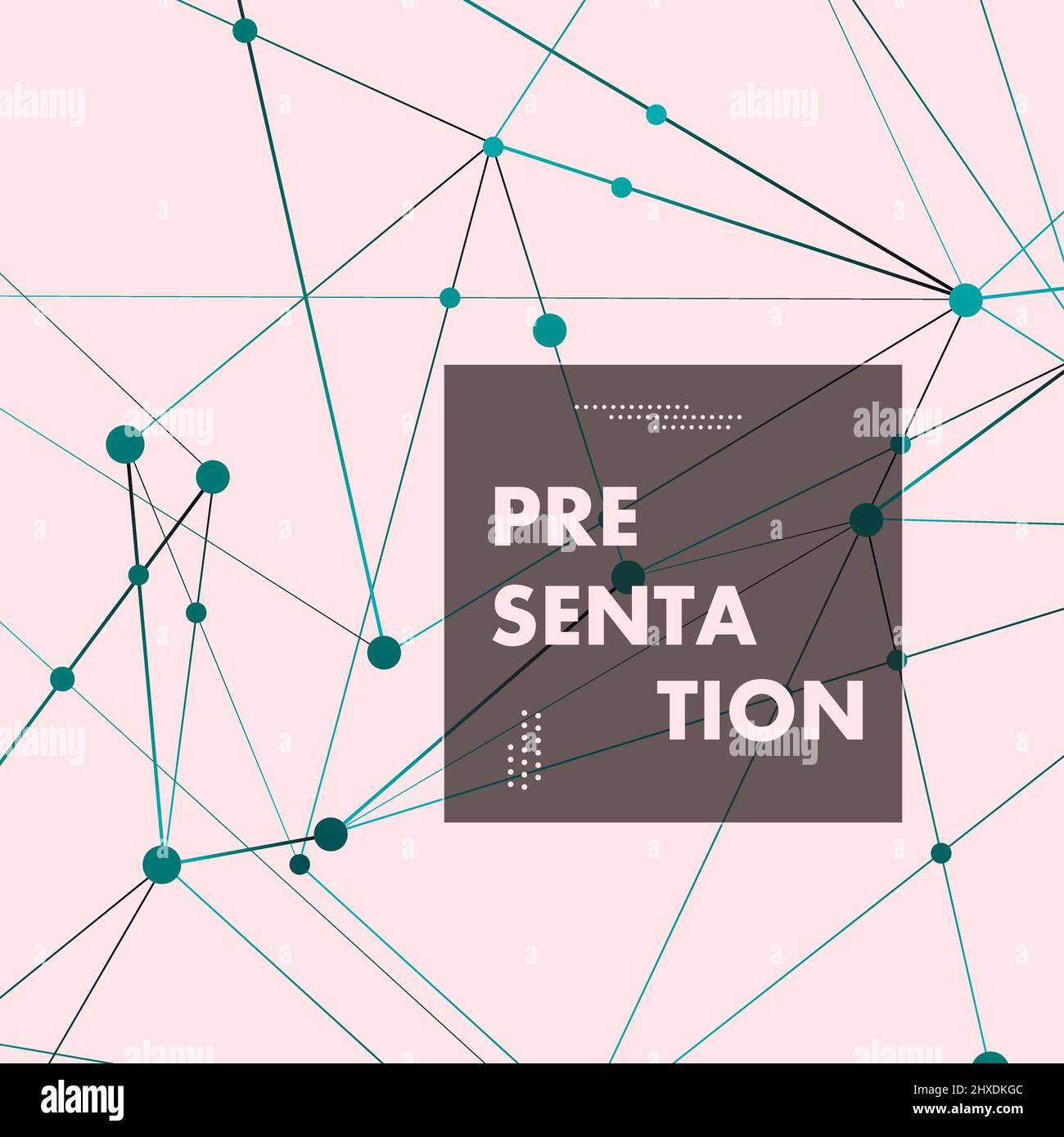Abstract Polygonal Vector Background With Connection Structure And Idea