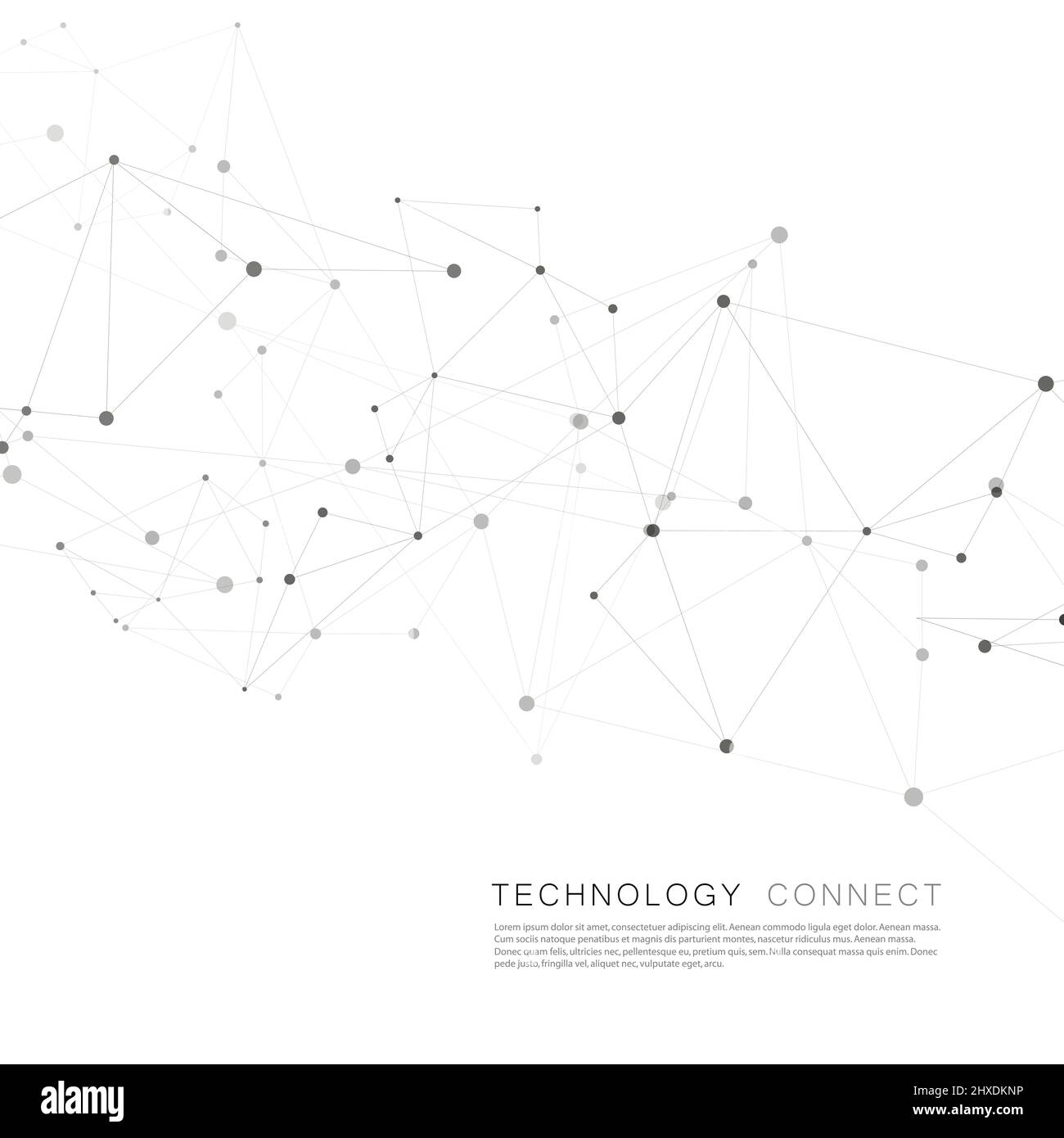 Vector Molecular Connect And Technology Abstract Connection Modern Dna