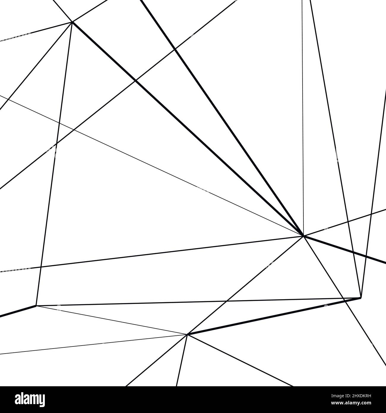 Connected Abstract Pattern With Overlapping Lines Vector Technology Background Stock Vector
