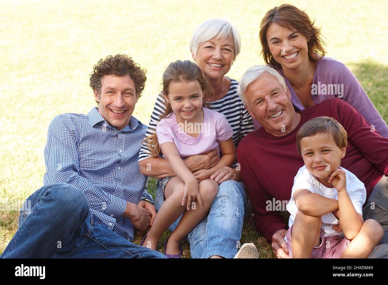 Blessed to have each other. Portrait of a happy multi-generational ...