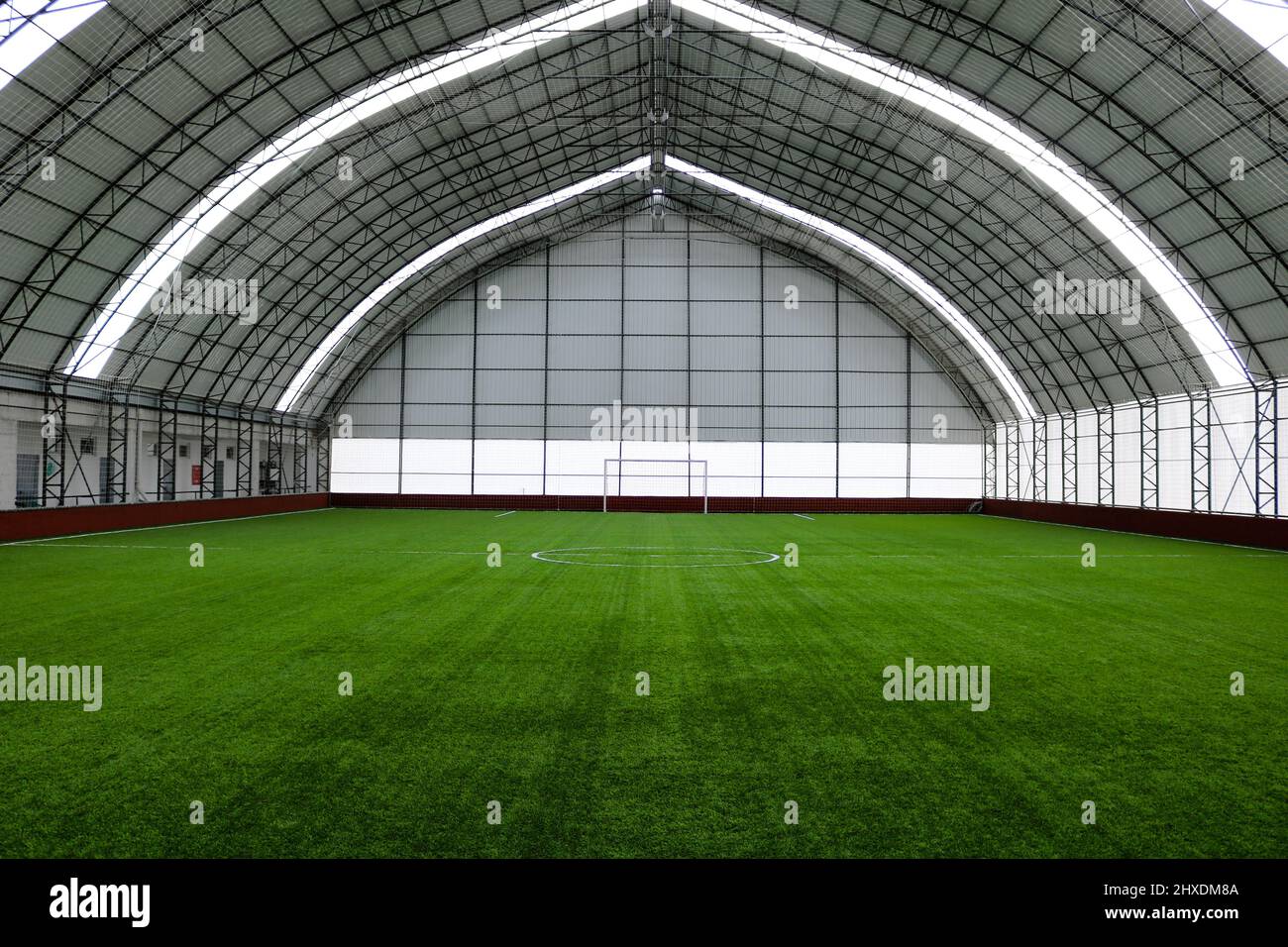 Empty football pitch, football playing field Stock Photo - Alamy